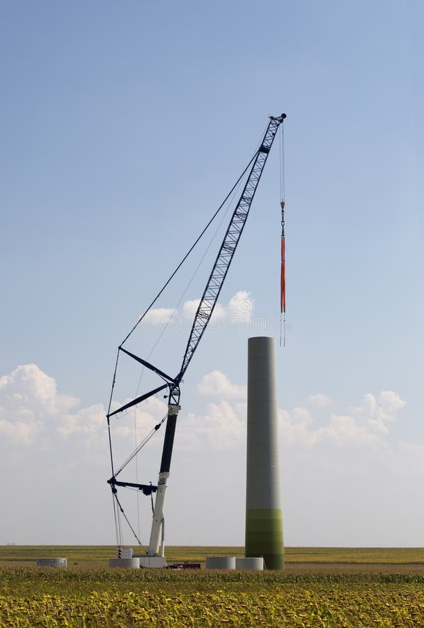 Assembling windmill stock photo. Image of turbine, industrial - 32918260