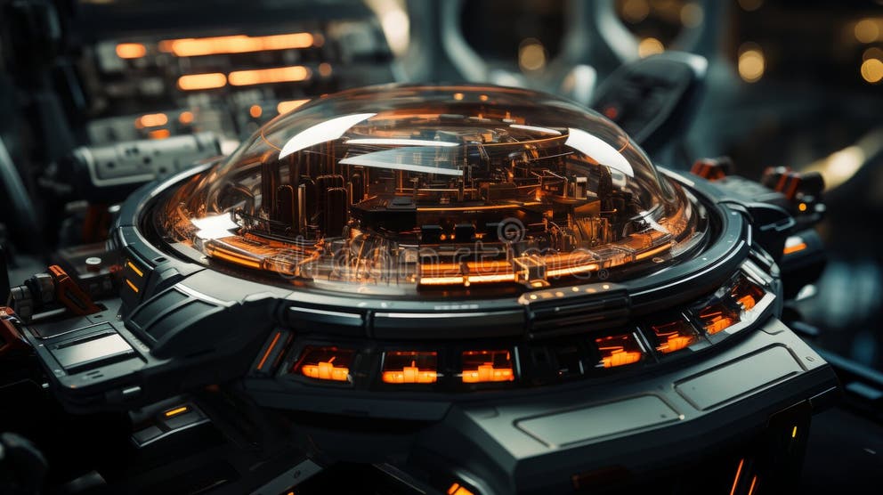 Assembly of Advanced Spacecraft Cockpit Controls Featuring Intricate ...