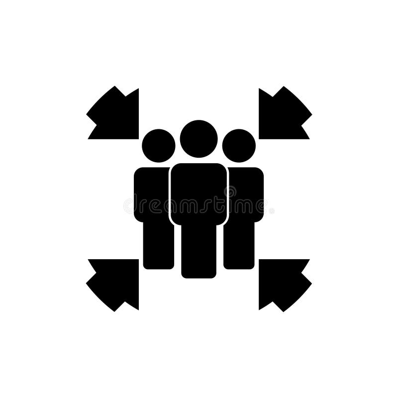 Assembly Area Icon Isolated on White Background Stock Vector ...