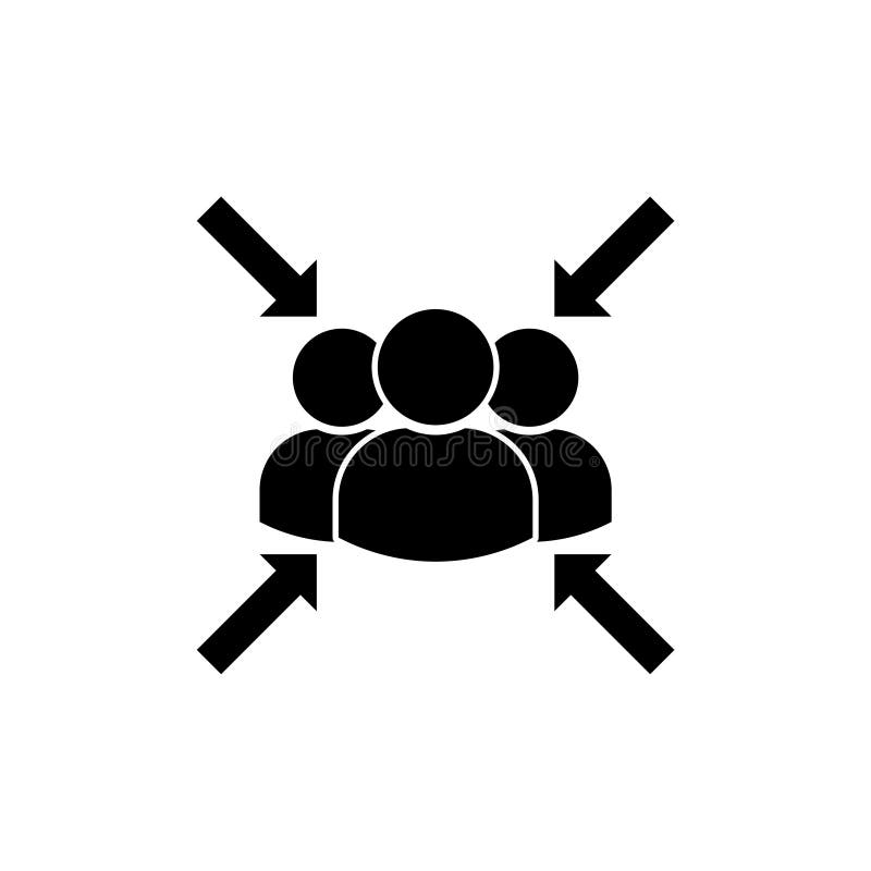 Assembly Area Icon Isolated on White Background Stock Vector ...