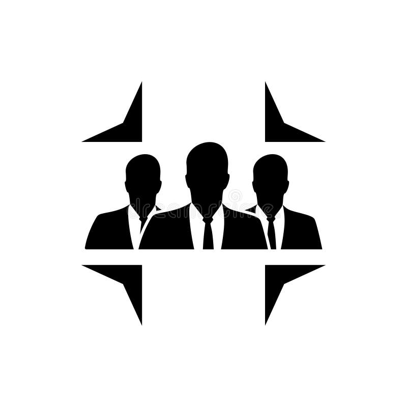 Assembly Area Icon Isolated on White Background Stock Vector ...