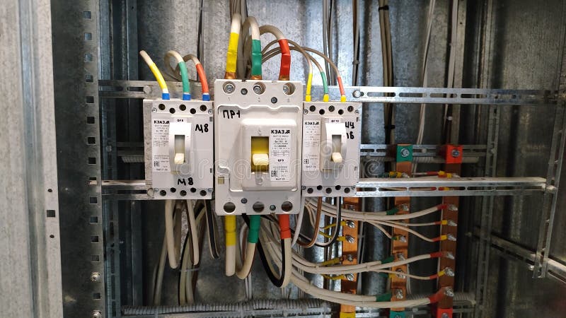Assembly of the Electrical Panel. Connections of Shielding Elements ...