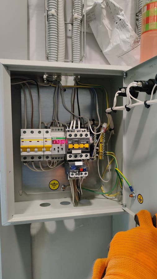 Assembly of the Electrical Panel. Connections of Shielding Elements ...