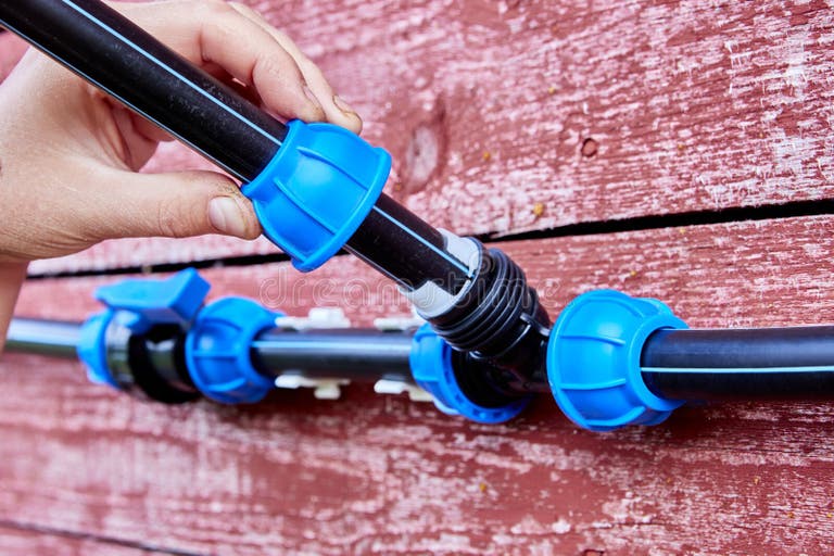 An External Water Supply System Connected by Compression Fittings is ...