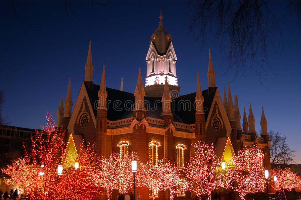 Assembly hall 2 stock image. Image of utah, sunset, holiday - 1931019