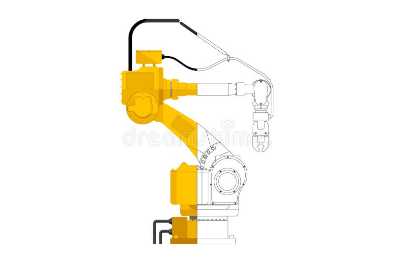 Assembly handling robot stock vector. Illustration of engineering ...