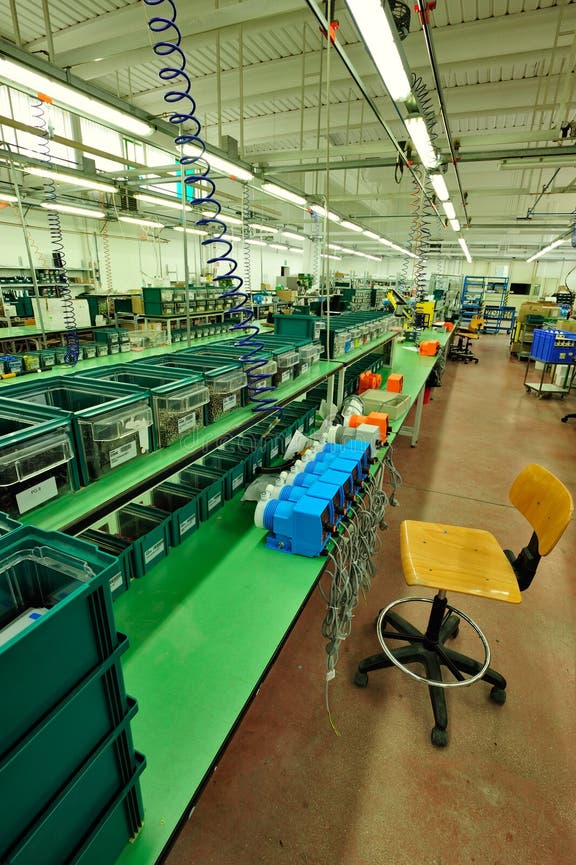 Assembly line stock image. Image of metal, product, manufacture - 6468911