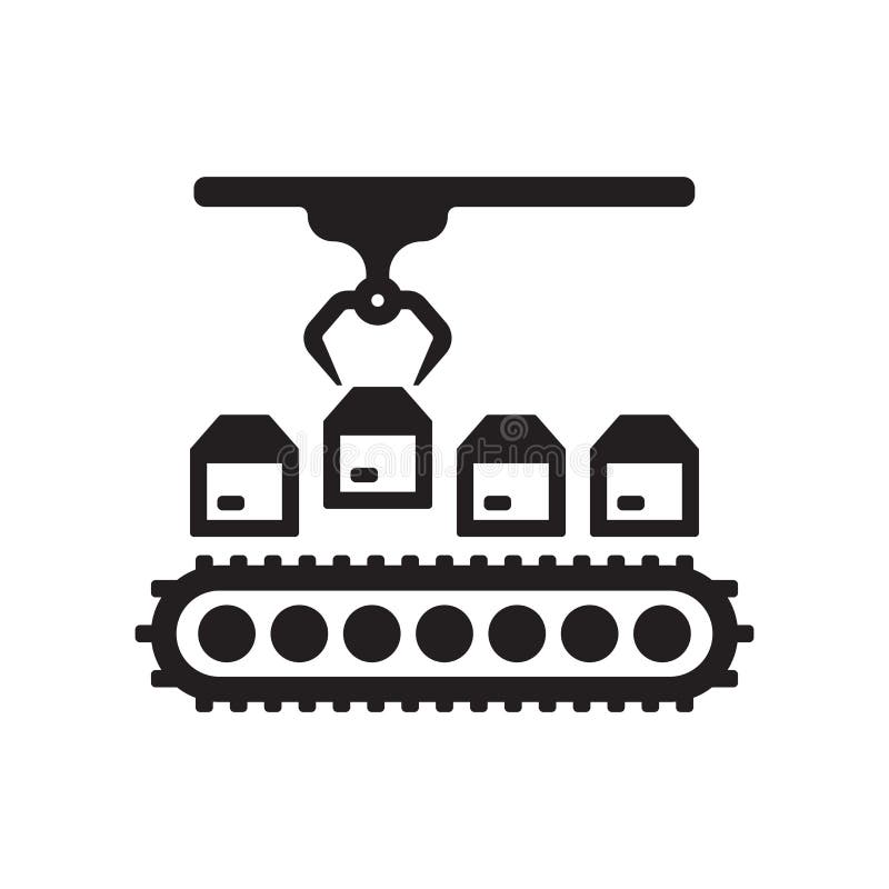 Assembly Line Icon. Trendy Assembly Line Logo Concept on White B Stock ... Assembly Line Icon. Trendy Assembly Line Logo Concept on White B Stock ...
