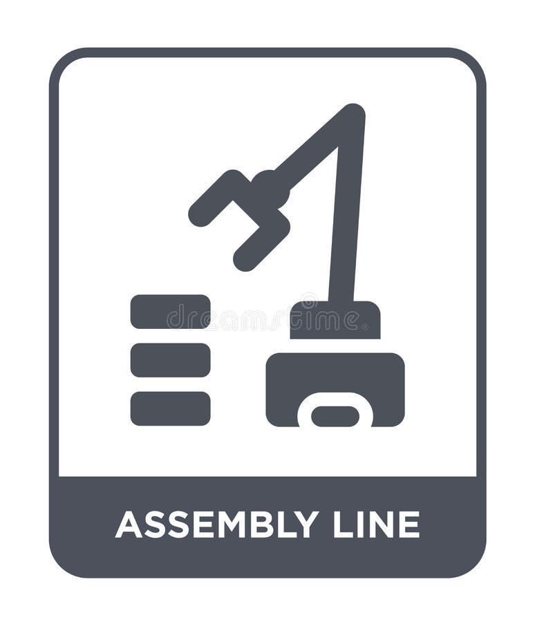 Assembly Line Icon in Trendy Design Style. Assembly Line Icon Isolated ... Assembly Line Icon in Trendy Design Style. Assembly Line Icon Isolated ...