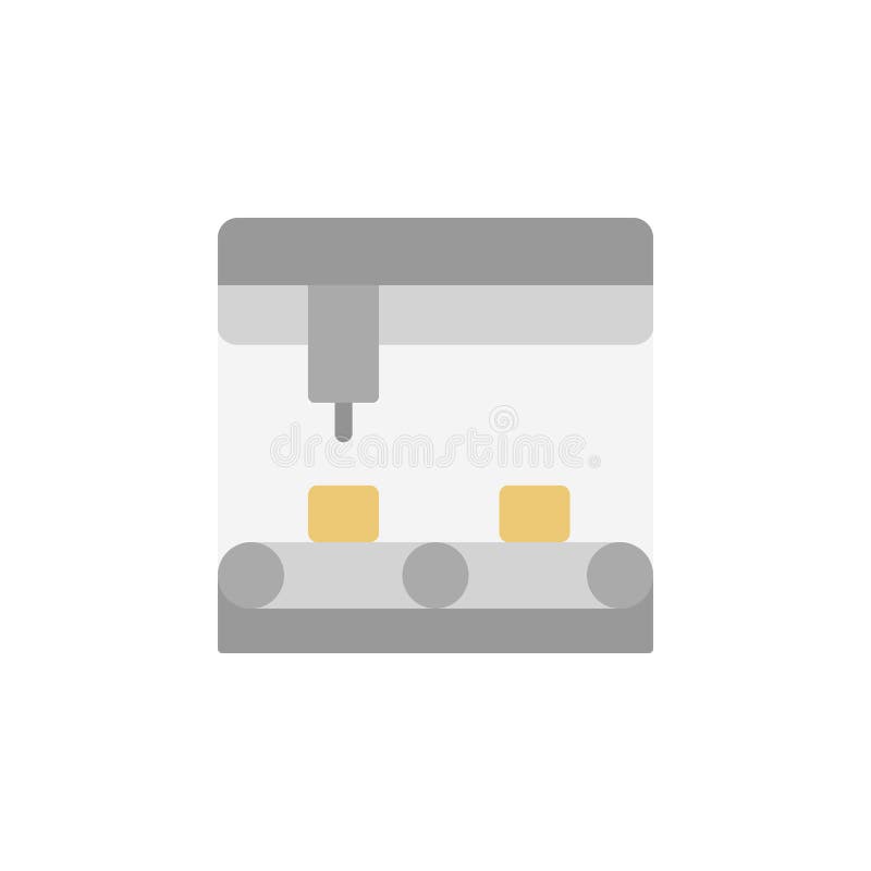 Assembly Line, Manufacturing Icon. Simple Color with Outline Vector ... Assembly Line, Manufacturing Icon. Simple Color with Outline Vector ...
