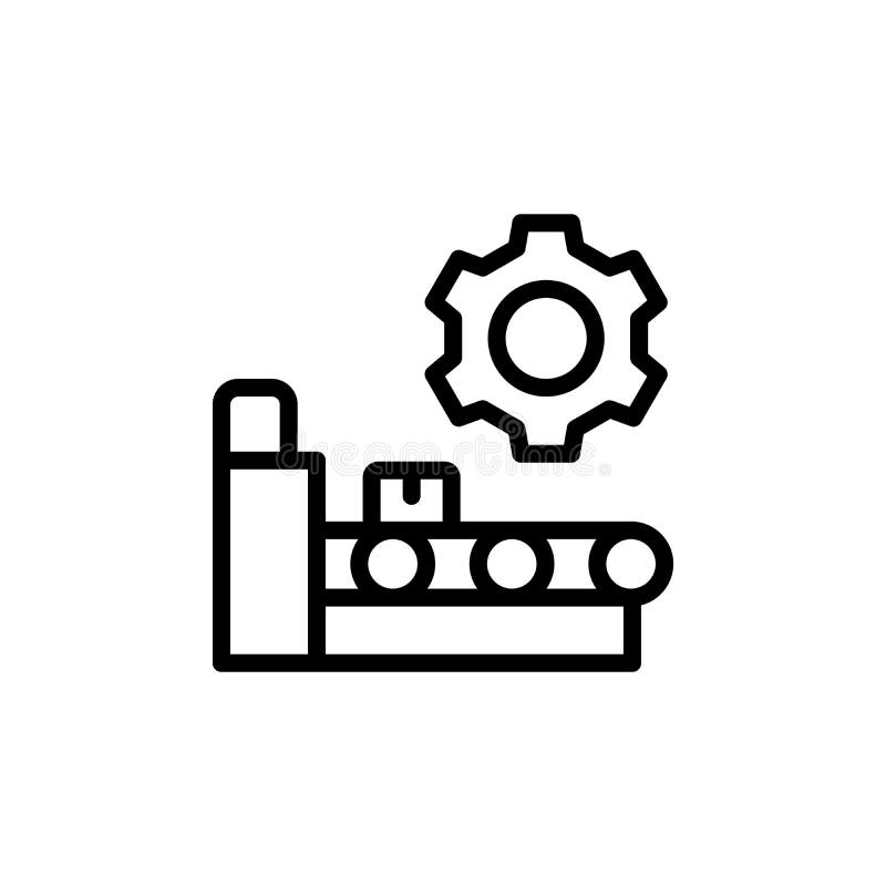 Assembly Line, Manufacturing Icon. Simple Line, Outline Vector Elements ...