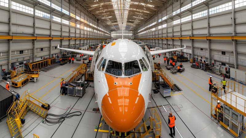 Assembly Line Marvel, Aerospace Engineering Precision in Aircraft ...