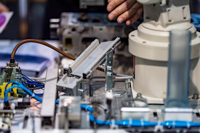 Assembly Line of Mechanical Engineering Stock Photo - Image of ...