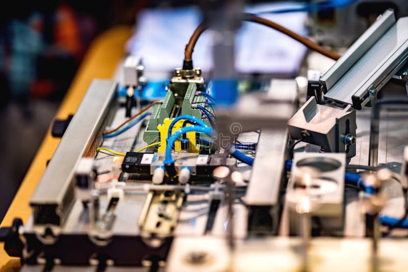 Assembly Line of Mechanical Engineering Stock Photo - Image of ...