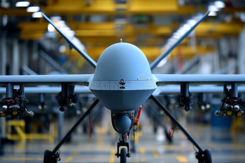 Assembly Line for Military Drones. Stock Photo - Image of drone, sport ...