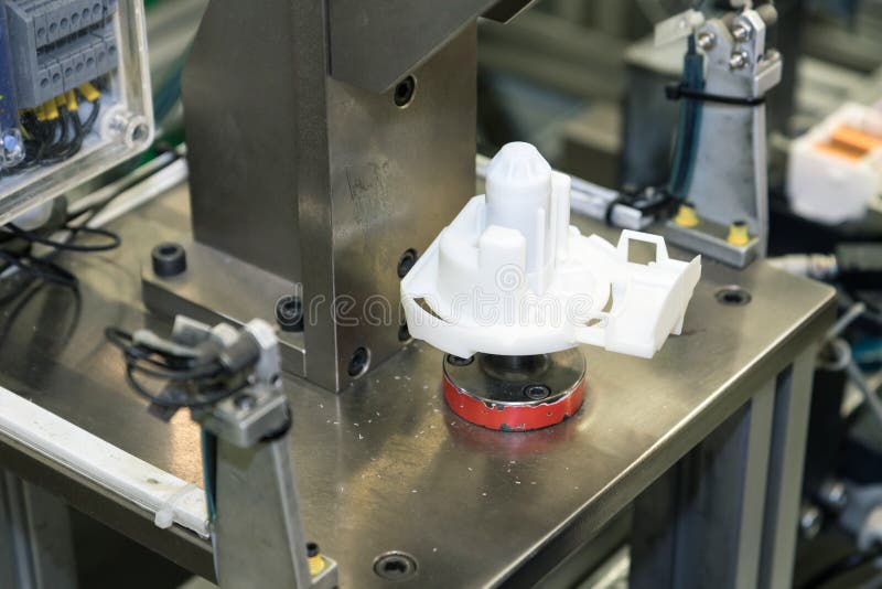 Assembly Line of Plastic Components Stock Photo - Image of design ...
