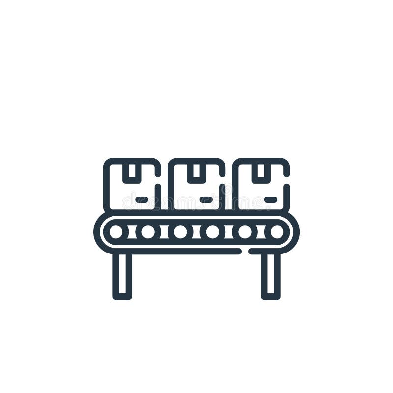 Assembly Line Vector Icon. Assembly Line Editable Stroke Stock Vector ...