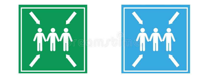 Assembly Point Graphic Representing Safety and Emergency Procedures ...