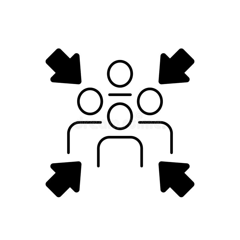 Assembly point linear icon stock vector. Illustration of warning ...