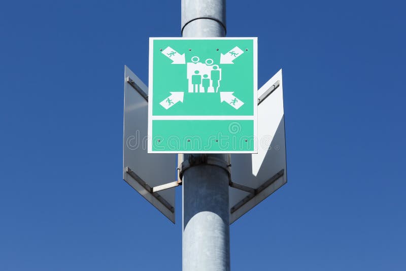 Assembly point stock image. Image of work, emergency - 58786375