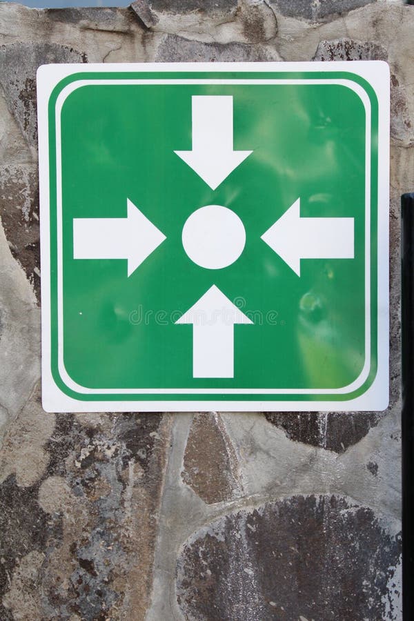 White Assembly Point Sign Blue Stock Photos - Free & Royalty-Free Stock ...