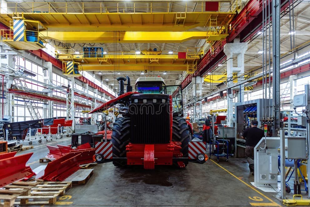 Assembly Process of Agricultural Tractors in Industrial Workshop ...