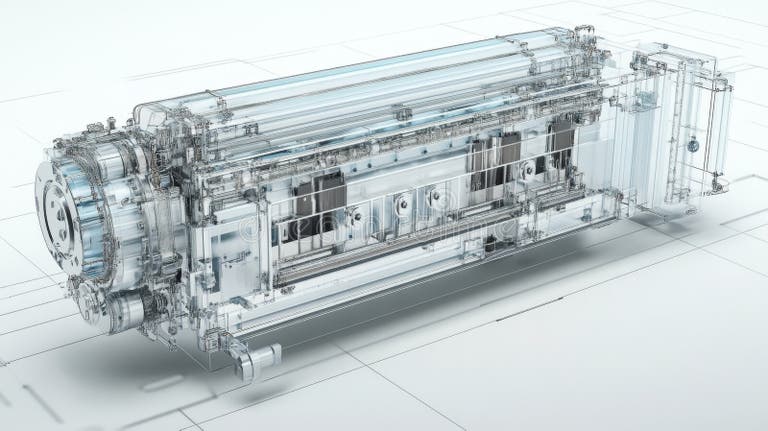 Assembly Process of a Hydrogen Fuel Cell Stack Design Stock ...