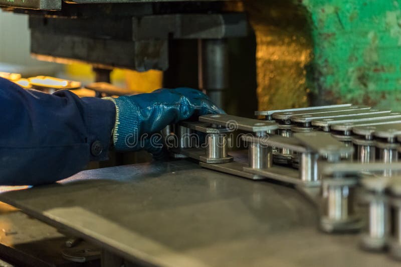 The Assembly Process of the Product. Machine-building Plant. Stock ...