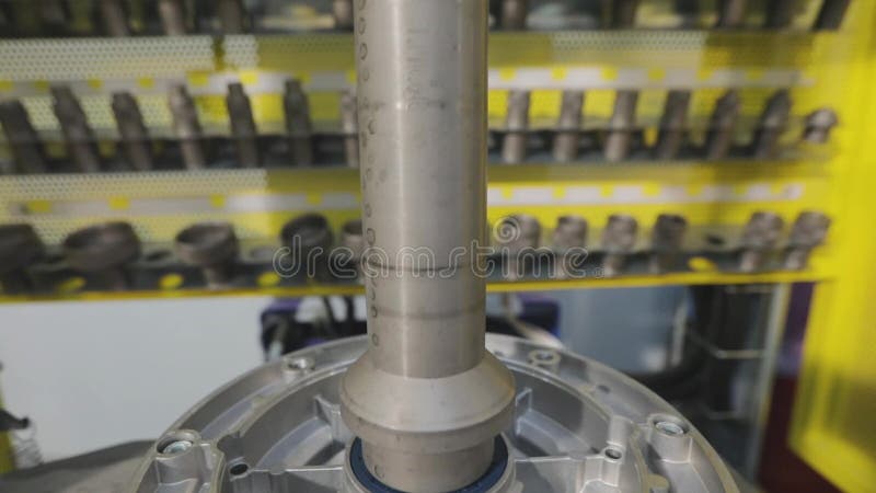 Assembly Process in the Production, Engine Assembly Stock Footage ...