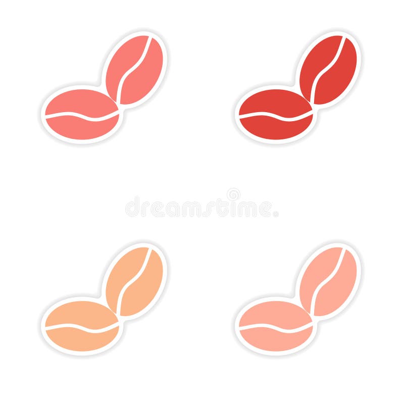 Assembly Realistic Sticker Design on Paper Coffee Stock Vector ...