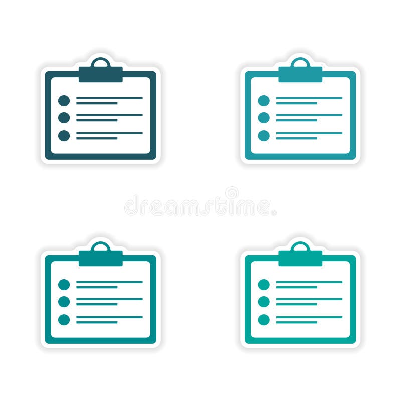 Assembly Realistic Sticker Design on Paper Form Stock Vector ...