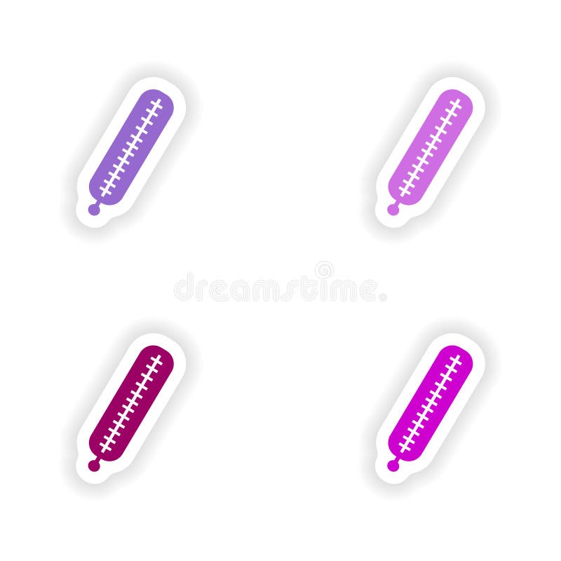 Assembly Realistic Sticker Design on Paper Logo Stock Vector ...