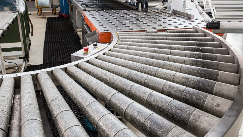 Assembly roller line. stock photo. Image of industry - 77576894