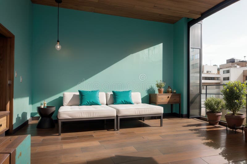 Showcasing Interior Design in Style Funky Fresh Stock Illustration ...