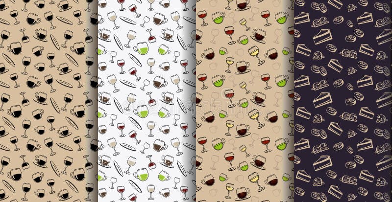 Assembly of Seamless Patterns, Different Food from Different Cuisines ...