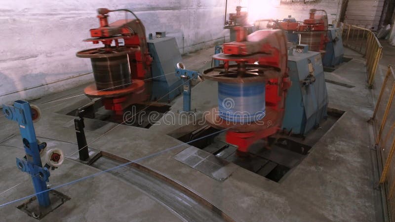 Modern Equipment at the Factory for the Production of Wires. Wire ...