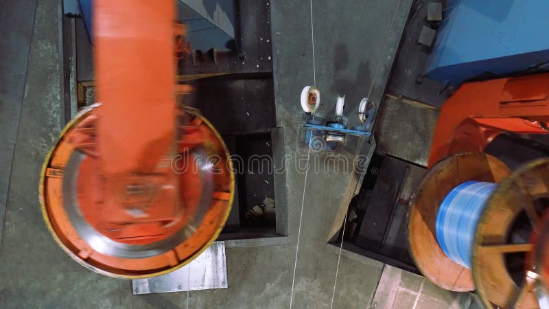 Assembly Twisting Stranded Wire. Modern Equipment at the Factory for ...