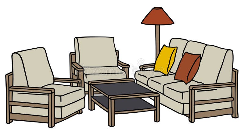 Assento ilustração do vetor. Ilustração de cartoon, bege - 43415335