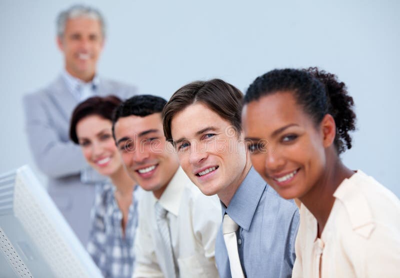 Senior Manager Giving a Presentation Stock Photo - Image of event ...