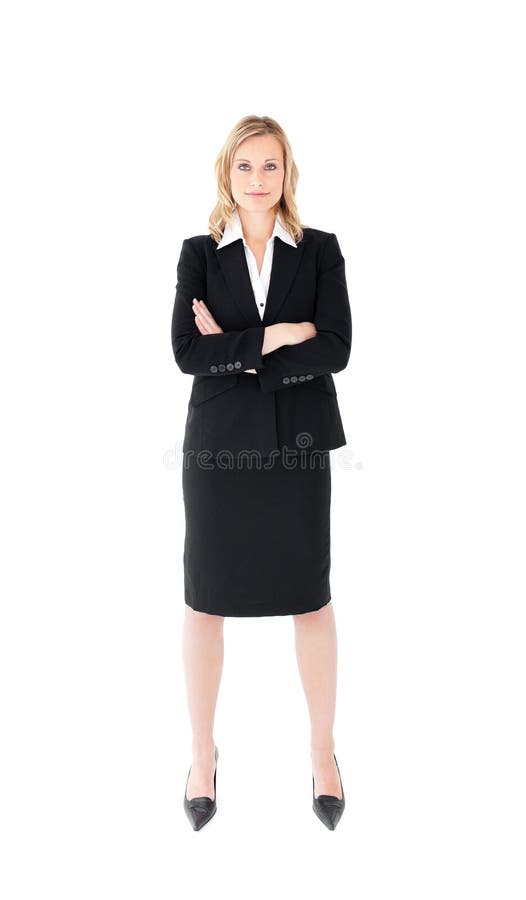 Assertive Businesswoman Doing a Presentation Stock Image - Image of ...
