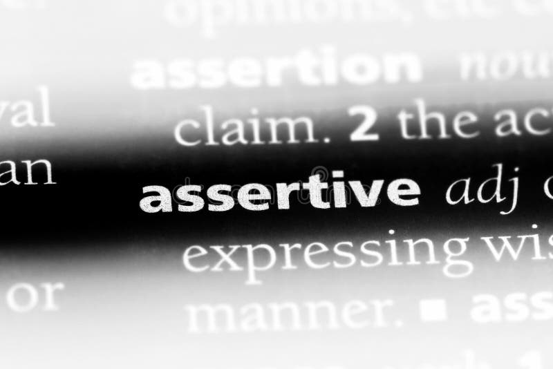 Assertive stock image. Image of word, concept, english - 114406735