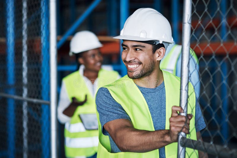 Assessed by the Best. a Young Builder Opening the Gates To a ...