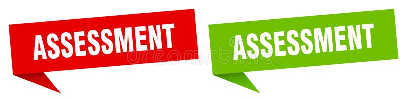 Assessment Banner Template. Assessment Ribbon Label Stock Vector ...