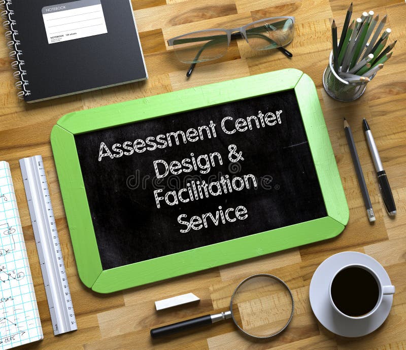 Assessment Center Design and Facilitation Service Concept. 3D. Stock ...
