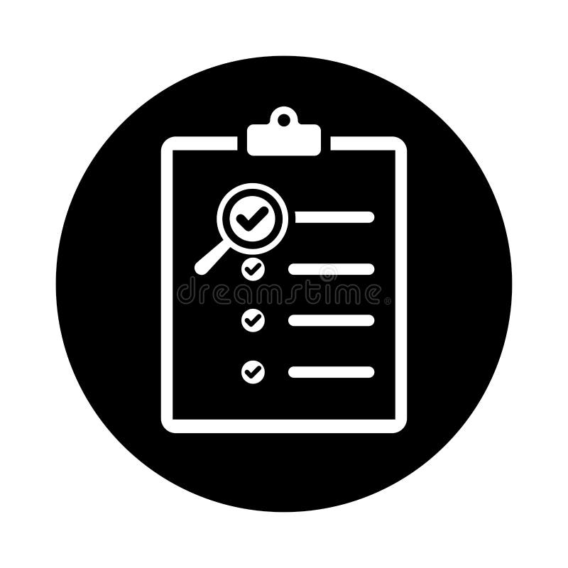 Assessment Icon Black White Stock Illustrations – 1,217 Assessment Icon ...