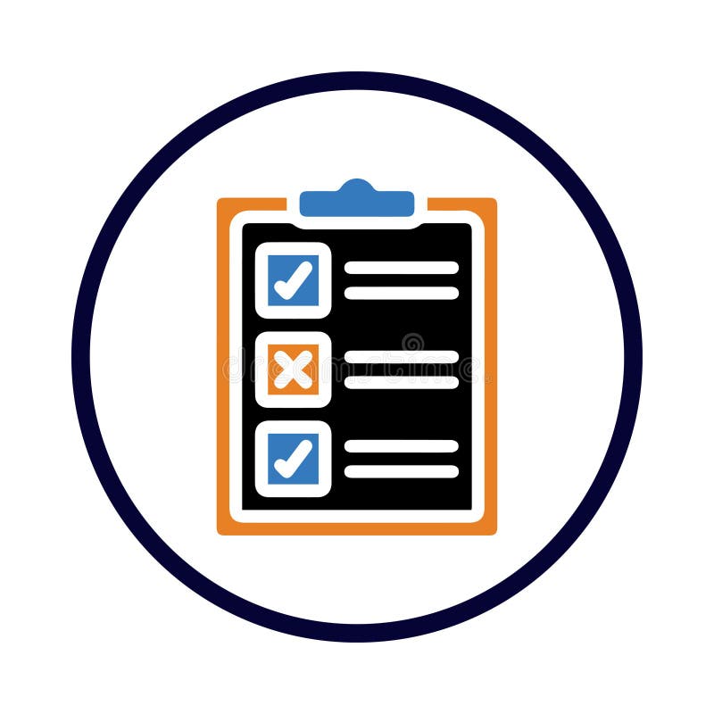 Assessment, Clip Board, Report, Checklist Icon Stock Vector ...