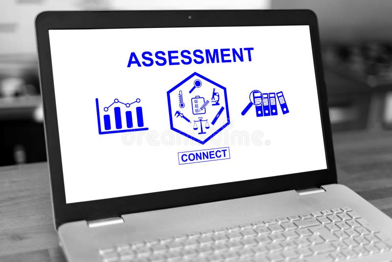 Assessment Concept on a Laptop Stock Image - Image of evaluation ...
