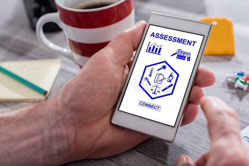 Assessment Concept on a Smartphone Stock Photo - Image of control ...