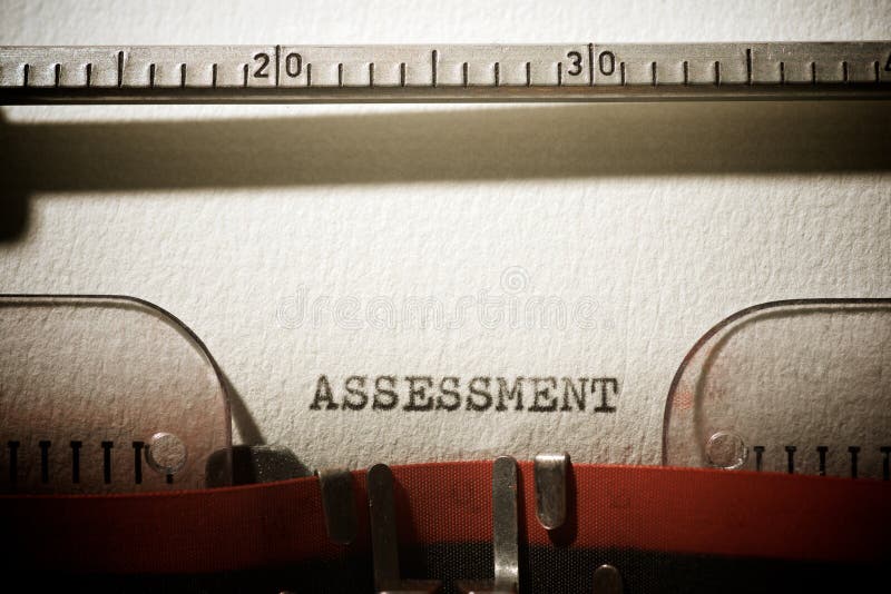 Assessment concept view stock photo. Image of writing - 269410024