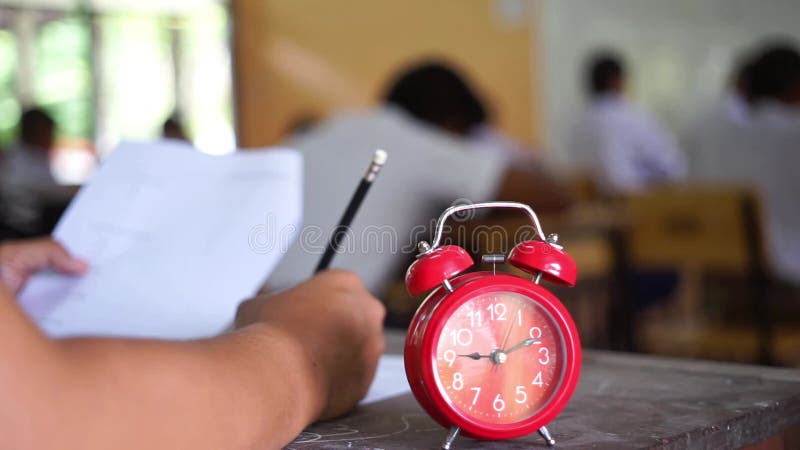 The Students Were Doing the Exams Inside the Classroom with Stress ...